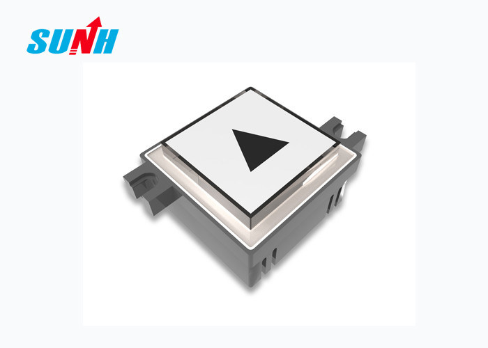 Acrylic Square Elevator Push Button Small Size With 4 Lines Connection Port