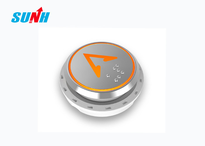 Flat Surface Round Elevator Touch Button , SUNH Replacement Lift Push ...