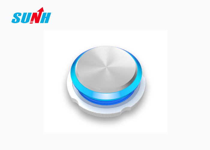 Stainless Steel Replacement Elevator Buttons With DC24V / DC12V Blue Light